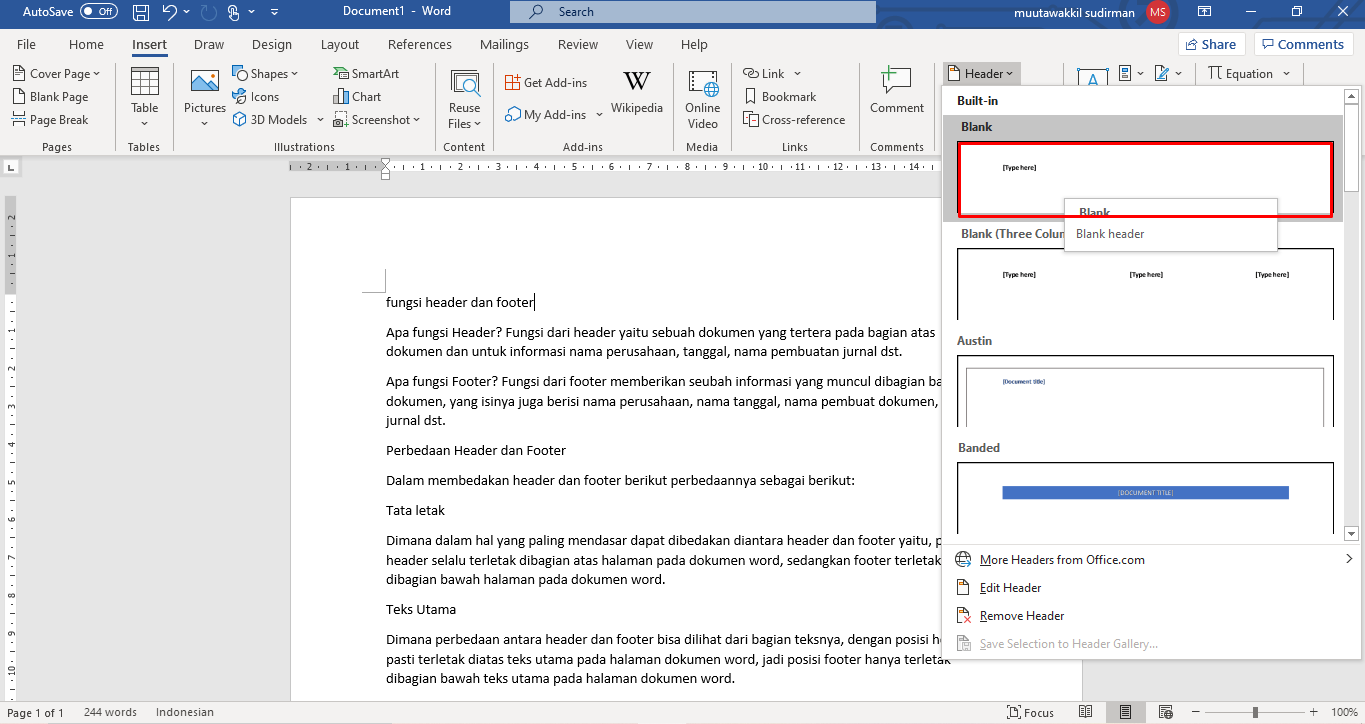 Fungsi Header dan Footer + Cara Kerjanya