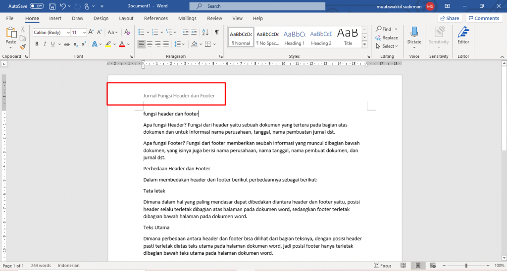 Fungsi Header dan Footer + Cara Kerjanya